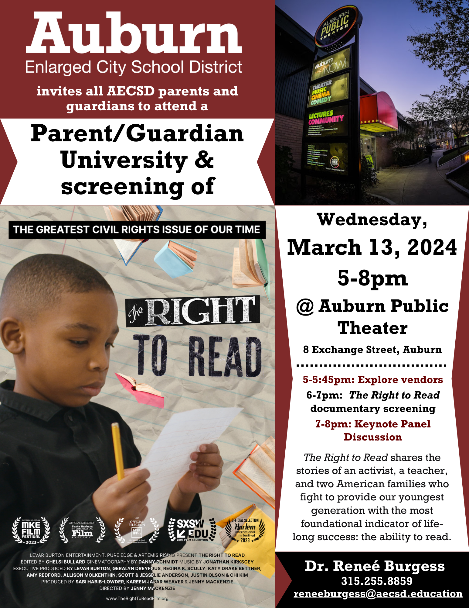 District's second Parent/Guardian University stresses literacy | Auburn School District